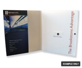 USB Packaging & Vertical Pocket Folder w/ Magnet Closure | ThePaperWorker