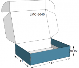 14" x 11" x 3.5" Premium Corrugated Box | ThePaperWorker