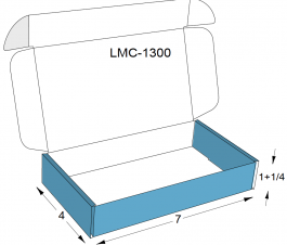 7" x 4" x 1.25" Premium Corrugated Box | ThePaperWorker