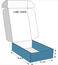 5.5" x 8.75" x 2" Premium Corrugated Box | ThePaperWorker