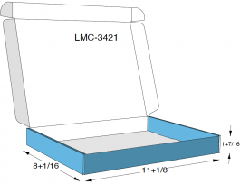 11.125" x 8.0625" x 1.4375" Custom Boxes | Custom Printed Boxes LMC-3421